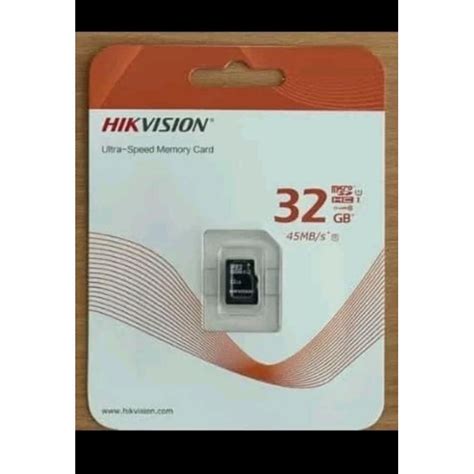 Mmc Memory Card Micro Sd Card Gb Class Hikvision Original Isi Full Shopee Indonesia