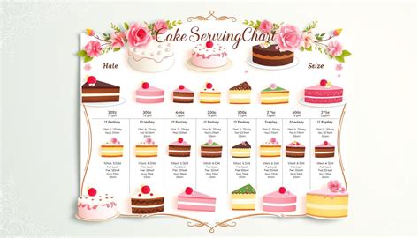 Cake Serving Chart Perfect Portions For Your Event