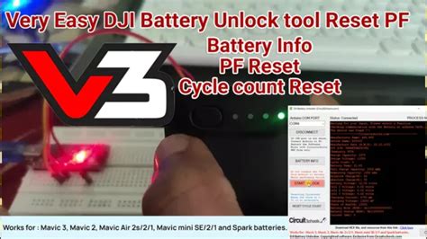 DJI Mavic Air Battery Cycle Count Reset Using Arduino Circuit Babes