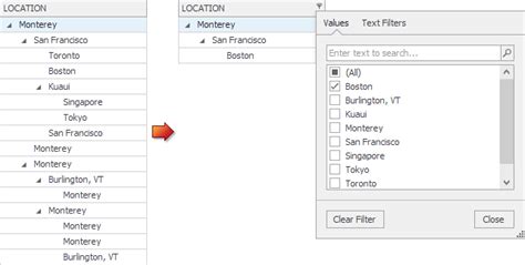 Pop Up Filter Menus WinForms Controls DevExpress Documentation