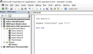 How to use the LIKE OPERATOR