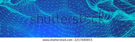 Science Technology Vector Background Data Stream Stock Vector Royalty