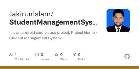 GitHub JakinurIslam StudentManagementSystem It Is An Android Studio Apps Project Project