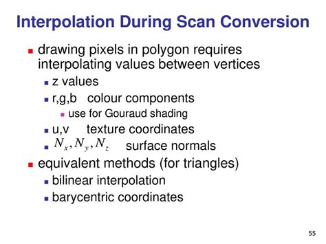 Rasterization Interpolation Visioncolor Week 2 Thu May Ppt Download