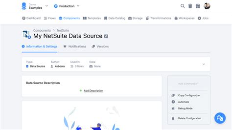 new data source for netsuite