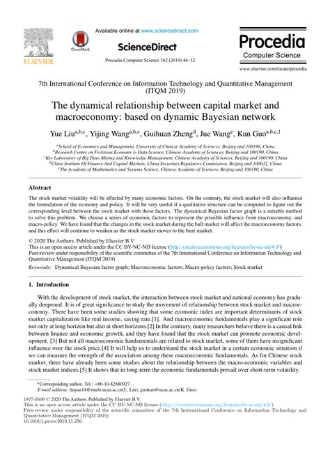 Pdf The Dynamical Relationship Between Capital Market And