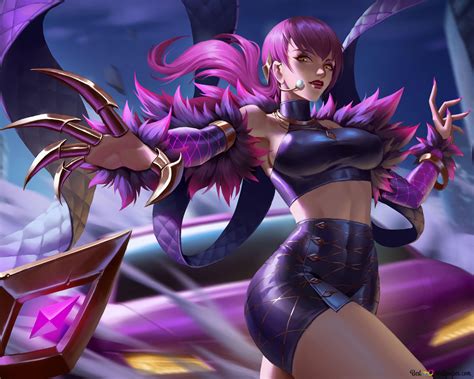 League Of Legends Lol Demon Evelynn 8k Wallpaper Download