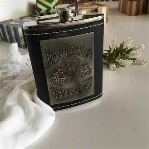 Pocket Steel Hip Flask Whiskey Wine Cccp Flagon Leather Bottle 8oz 230 Ml By Cn At Rs 325 00