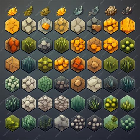 Premium Photo Honeycomb Hex Tileset Stunning Gamedev Assets With Individual Tiles For Unity