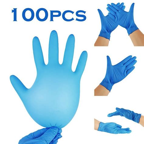 100pcs Nitrile Gloves Food Grade Waterproof Handsc Vicedeal
