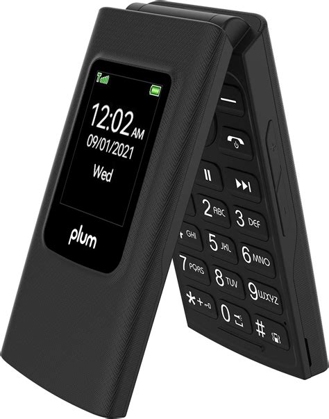 Amazon.com: Plum Flipper 4G Volte Unlocked Flip Phone ATT TMobile 2022 Model - Black Flipper LTE ...