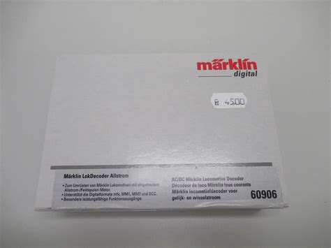 Märklin 60906 Lokdecoder Allstrom Ac Dc Gebraucht In Basel Für Chf 34 Mit Lieferung Auf