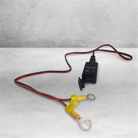 USB Phone Charger Voltmeter Terminal Adapter Wiring Kit