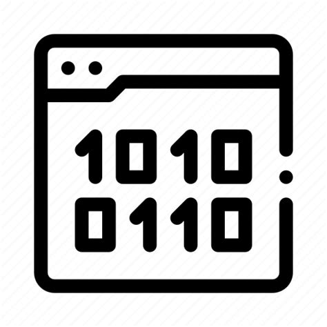 Binary Code Programming Data Icon Download On Iconfinder