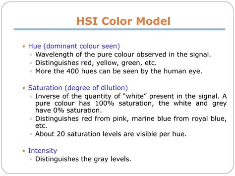 Color Image Processing Ppt