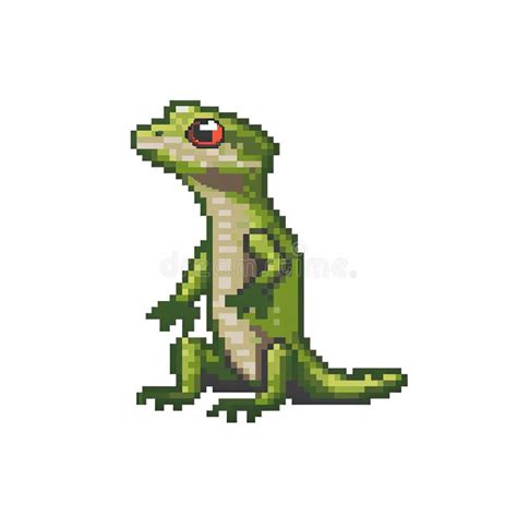 Pixel Art Lizard Stock Illustrations 304 Pixel Art Lizard Stock