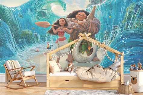 Moana Wall Mural Moana Wallpaper Moana Wall Decor Nursery Decor