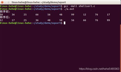 Shell排序实现与展示 Csdn博客
