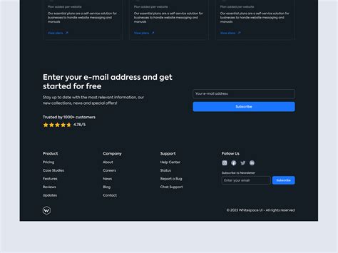 subscribe to newsletter ui whitspace ui 17 by whitespace ui on dribbble
