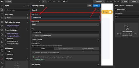 Video How To Add A Privacy Policy Page On Webflow Termsfeed