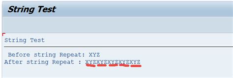 Techsap String Function Repeat