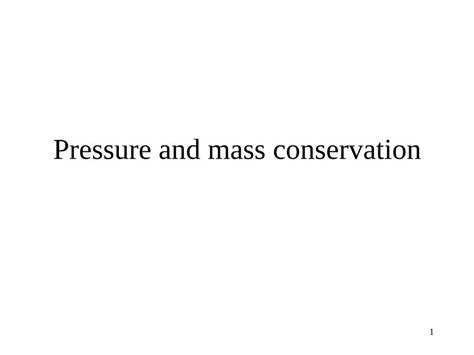 Pdf Pressure And Mass Conservation Atmospheric And Lorado