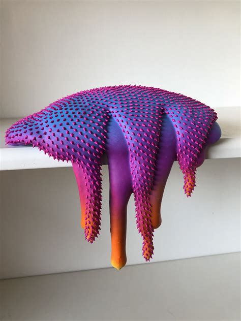 New Rainbow Coloured Blobs Drops And Squishes Covered In Spikes By Dan