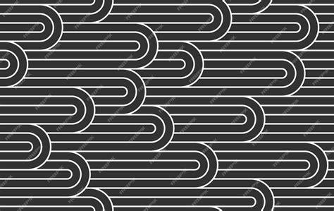 Premium Vector Linear Seamless Background With Twisted Lines Vector