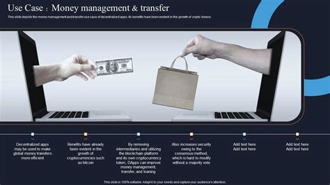 Decentralization App Development Use Case Money Management Andtransfer Icon