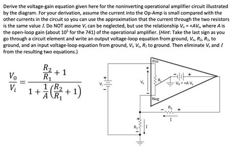 solved derive the voltage gain equation given here for the