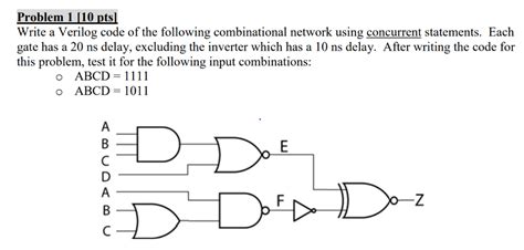 Solved Problem Pts Write A Verilog Code Of The Chegg Com