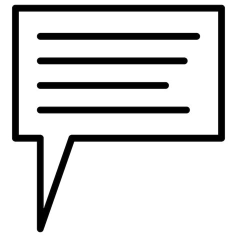 Premium Vector Message Line Illustration