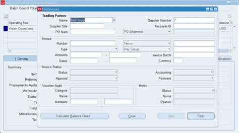 Jana Oracle AP Invoice APIs