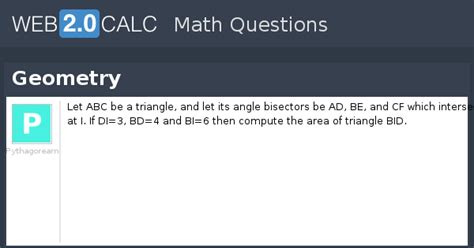 View Question Geometry