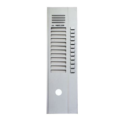 Mircom 12 Apt Intercom Panel With Vandal Proof Postal Lock Mircom 12 Apt Intercom Panel With Vandal Proof Postal Lock