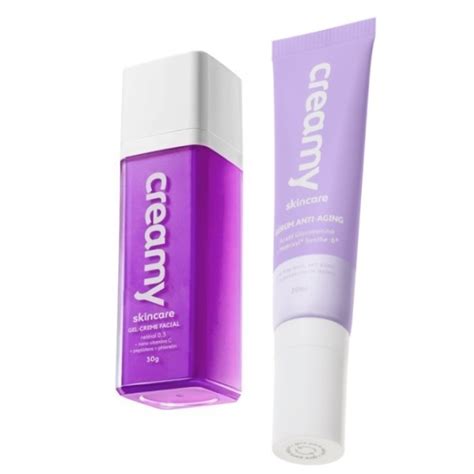 Kit Creamy Skincare Gel Creme Pele Normal Oleosa Sensível Shopee Brasil