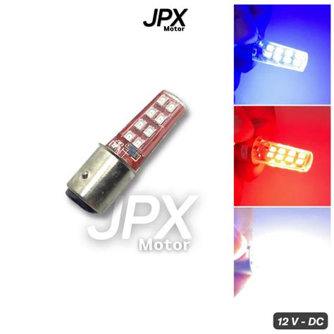 Jual Lampu Stop Rem Belakang Motor Universal Led Jelly Mode Diam Kedip Lampu Belakang