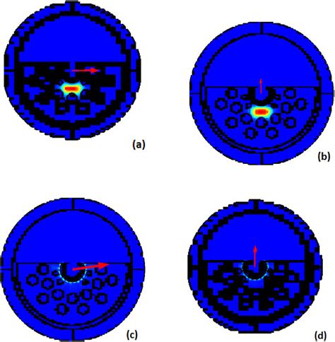 A D X And Y Polarization Of Core And Spp Mode Light Matter