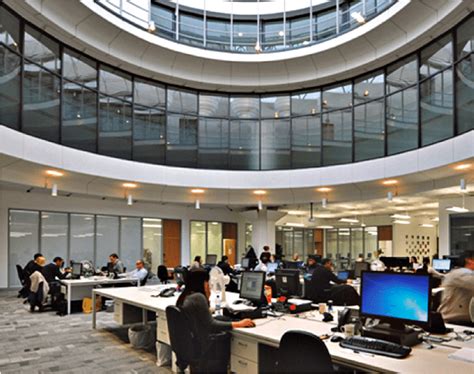 building f open plan offices located beneath an atrium in 2015 the