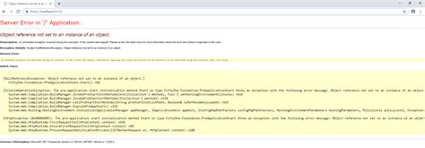 Net Object Reference Not Set To An Instance Of An Object Fiftyone
