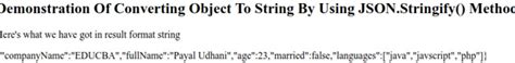 JavaScript Object To String Various Methods Of JavaScript Object To String