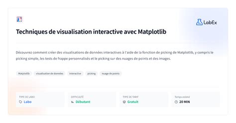 Techniques De Visualisation Interactive Avec Matplotlib Labex