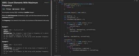 How To Count Elements With Maximum Frequency Omkar Gaikwad Posted On