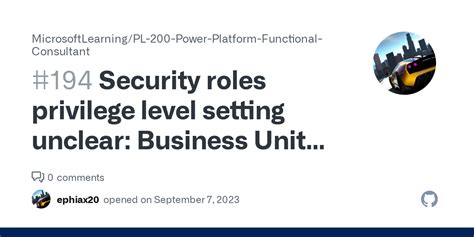Security Roles Privilege Level Setting Unclear Business Unit Or User Issue