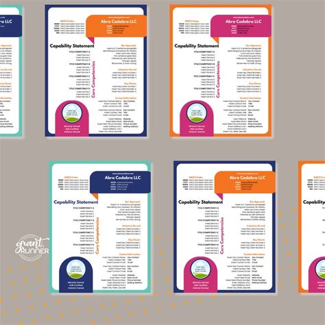 Capability Statement Template Consulting Intake Form Printable Customizable Canva Small
