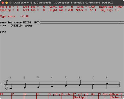 Using Score In Dosbox Ccarh Wiki