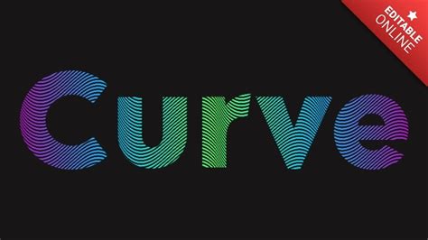 Curve Wave Style Text Effect Generator Curve Wave Style Text Effect Generator
