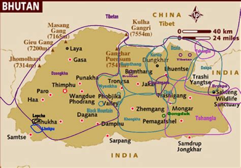 The Approximate Location Of The Tibeto Burman Languages Of Bhutan Download Scientific Diagram