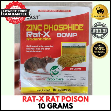 Rat X Zinc Phosphide Rat Poison Rat Killer Lason Sa Daga