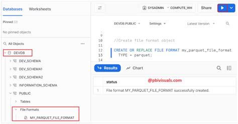 Load Parquet File Into Snowflake Table Learn Bi